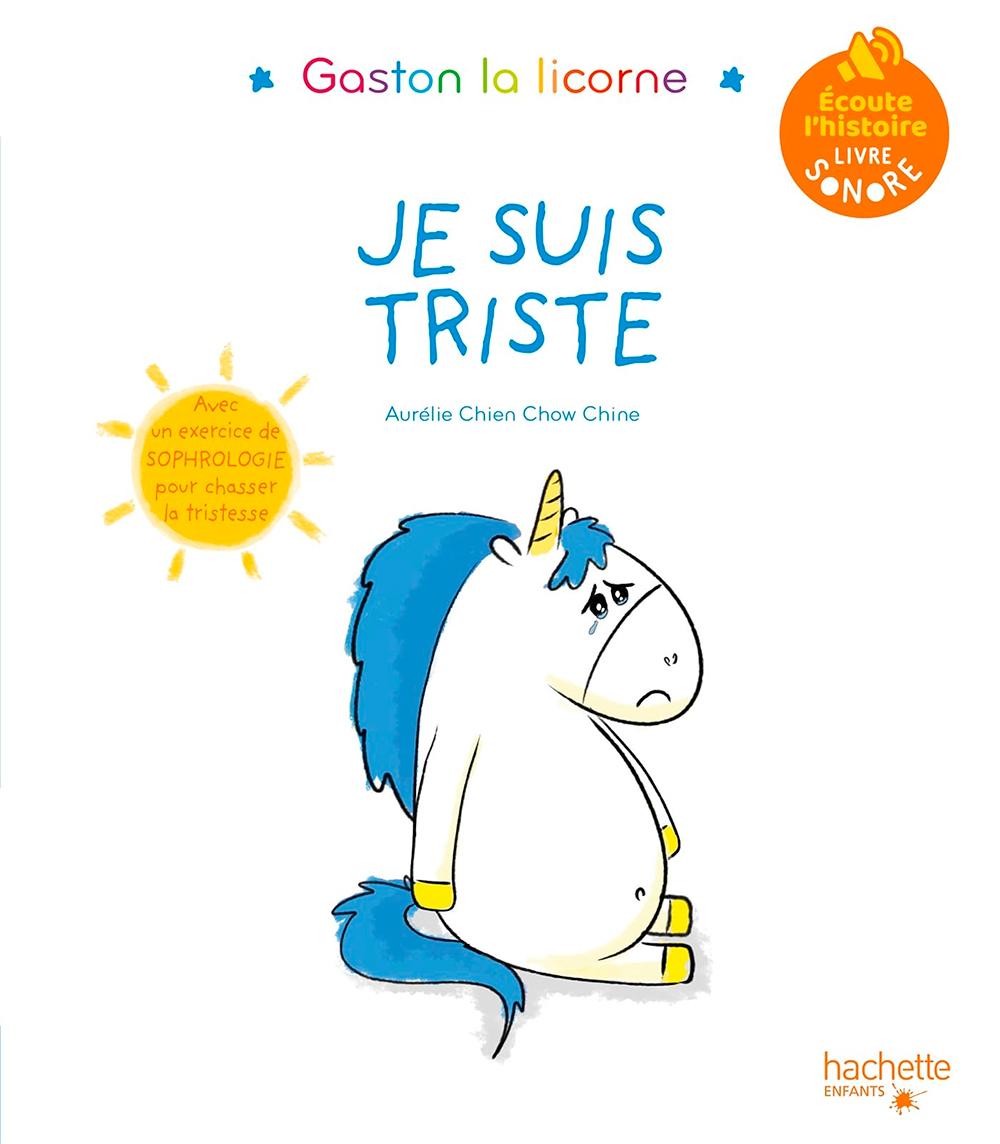 Book - Gaston la licorne, Je suis triste - French version - Books
