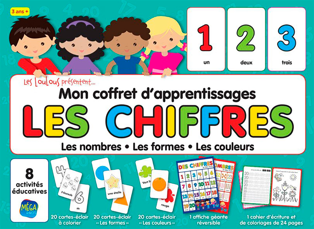 Livre - Mon coffret d'apprentisssages - Les chiffres - Version ...