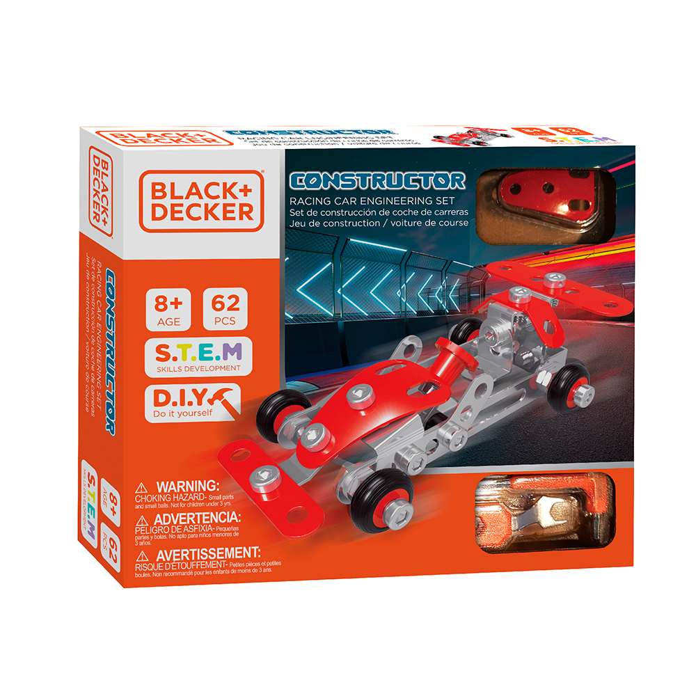 Constructor - Racing car Engineering set 62 pieces - Construction