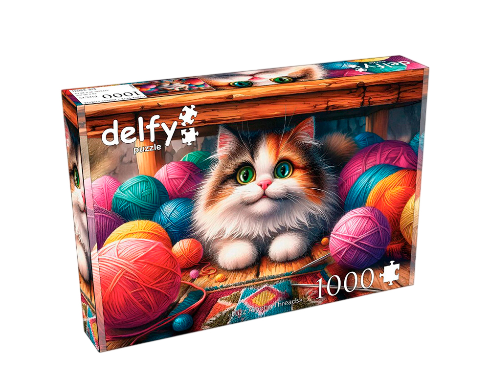 Delfy - Casse-tête 1000 pièces - «Fuzz among threads» - Casse-têtes