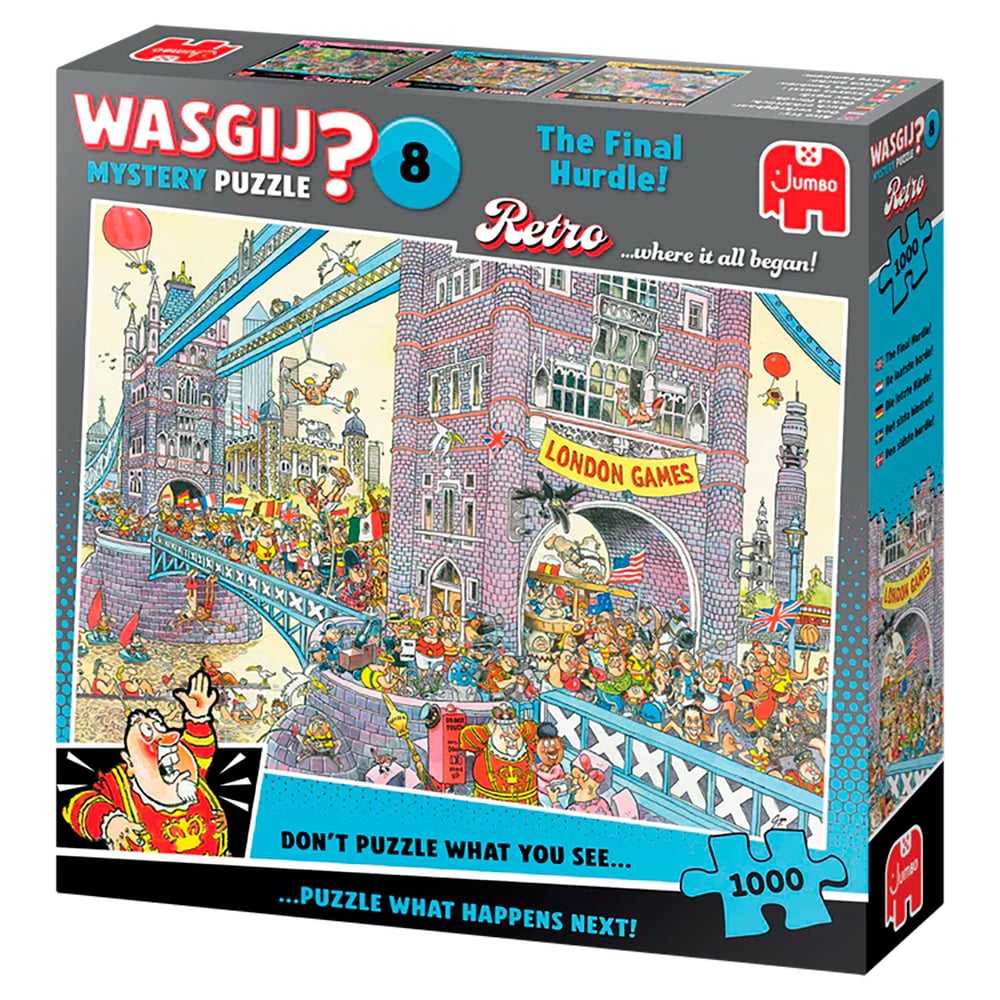 Puzzle 1000 pieces - Wasgij Mystery Retro No.8 The Final Hurdle ! - Puzzles
