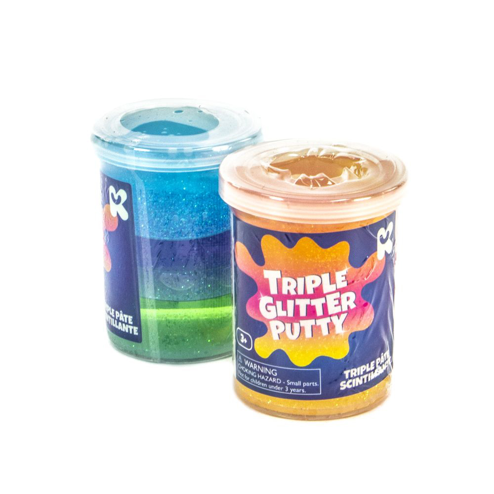 Triple Glitter Putty 2.5'' - Parties and surprise gifts