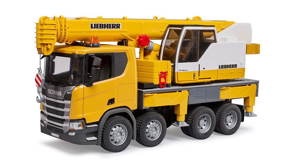 Bruder - Scania R-Series Liebherr crane with Light and Sound - Vehicles