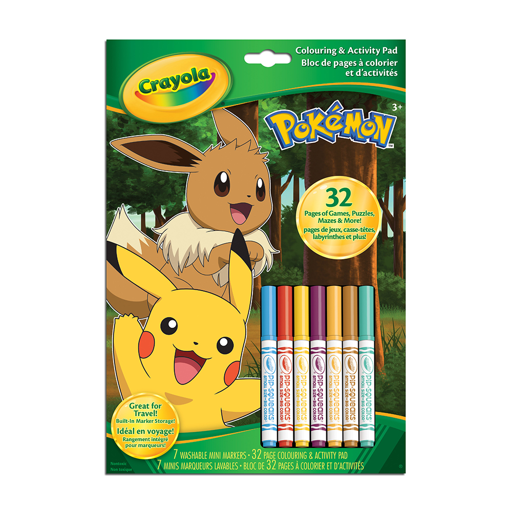 Crayola - Colouring & activity pad, Pokémon - Arts and crafts