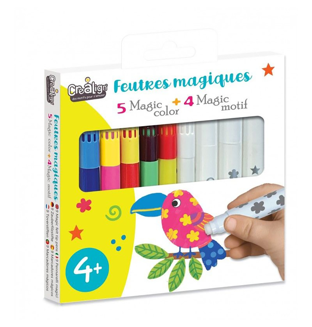 Crealign - Magic markers Set of 9 - Arts and crafts