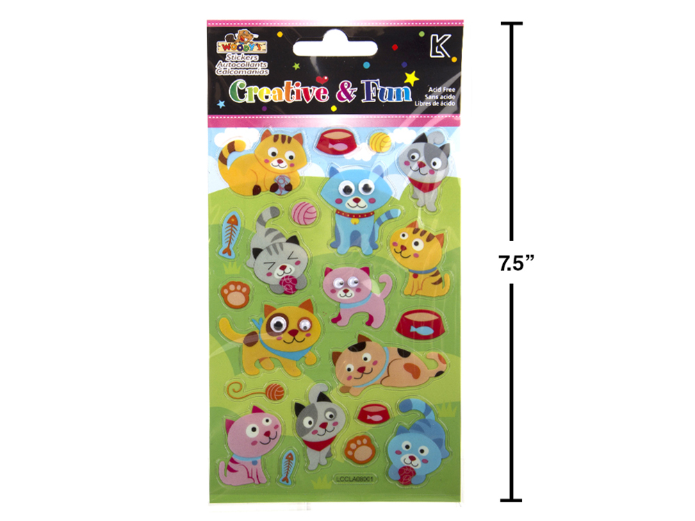 Googly eyes Stickers - Cats - Parties and surprise gifts
