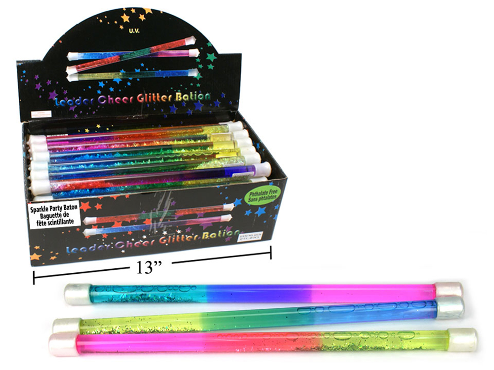 12'' water filled sparkle baton 4 S - Parties and surprise gifts