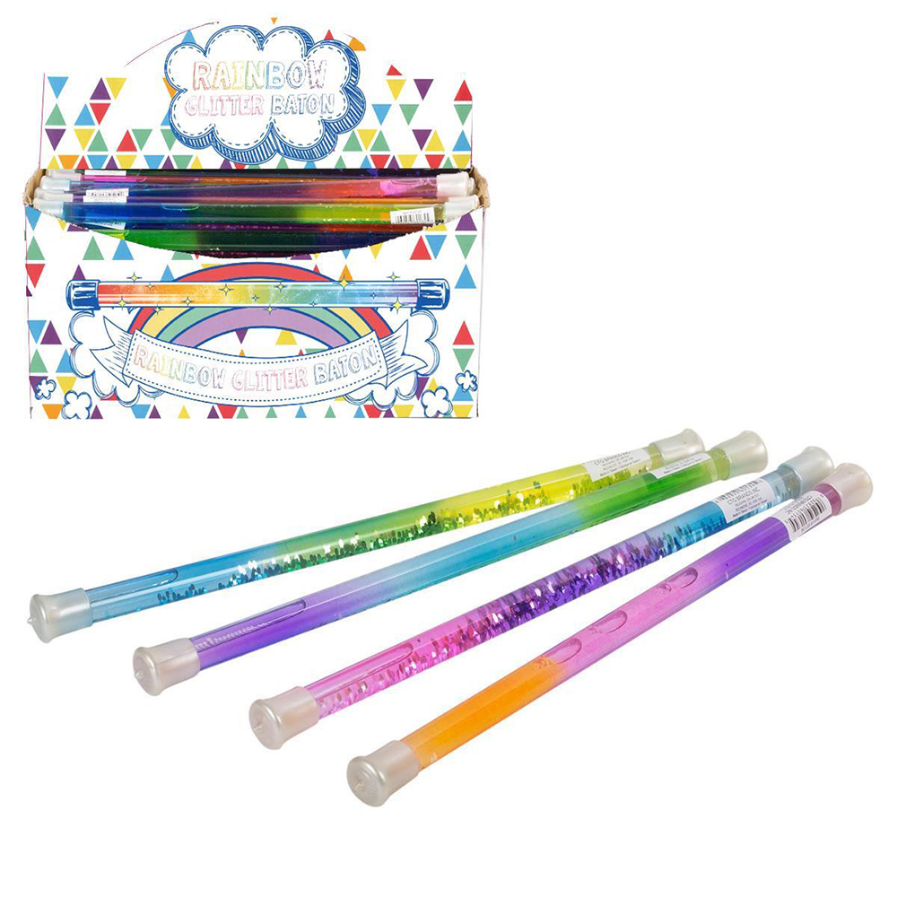 12'' water filled glitter party baton, assorted - Parties and surprise ...