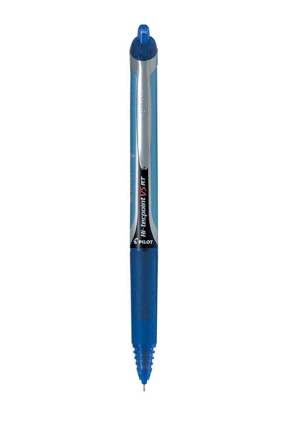 Stylo Hi-tecpoint V5 rétractable 0.5 mm bleu - Papeterie et scolaire