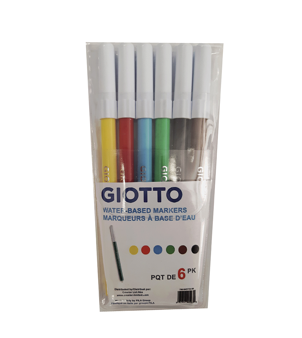 Giotto - Markers 6pk - Arts and crafts