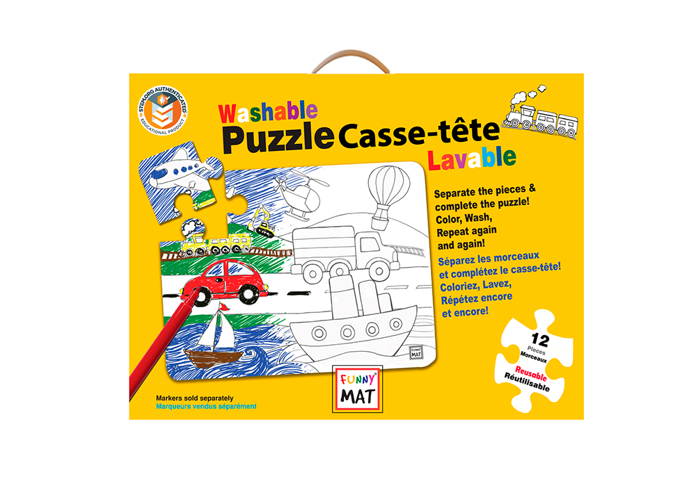 Coloring puzzle - Vehicles - Arts and crafts