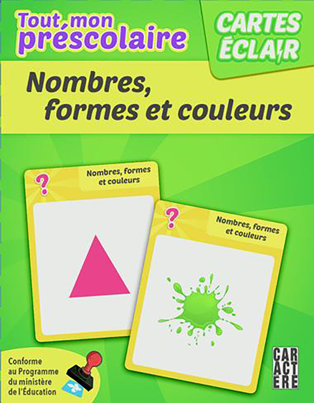 Flash cards - Préscolaire : Nombres, formes et couleurs - French ...
