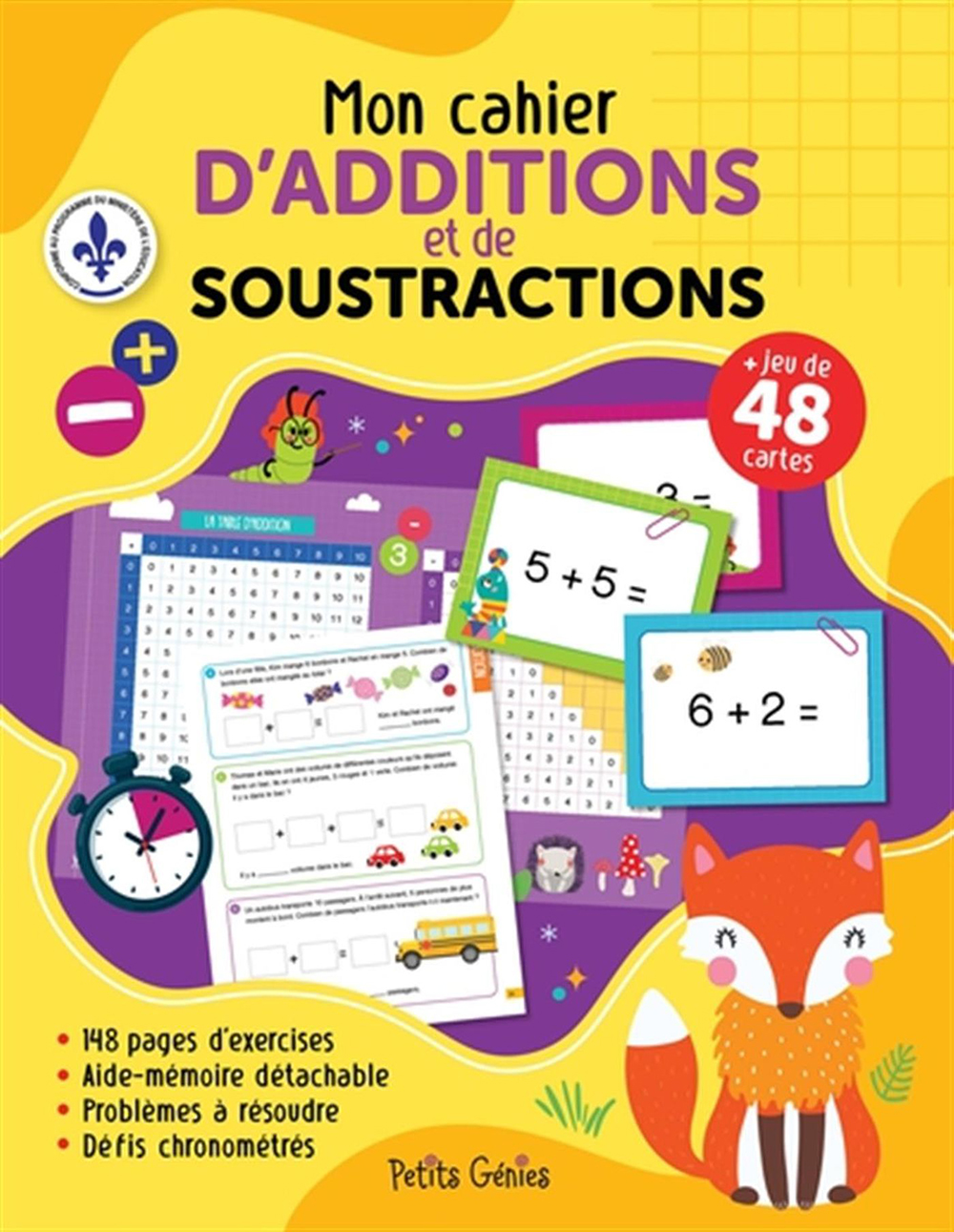 Livre - Mon cahier d'additions et de soustractions - Version française ...