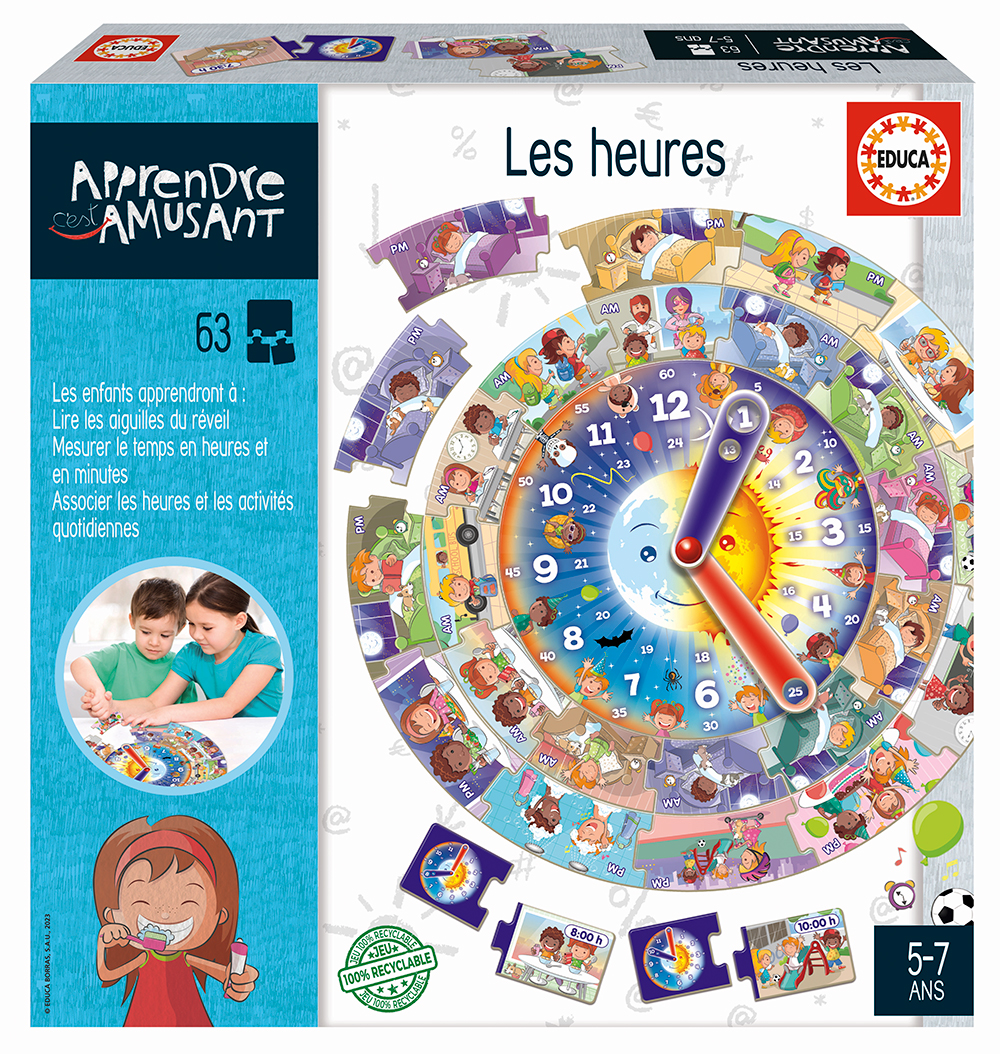 Apprendre c'est amusant - Les heures Version française - Jeux de société