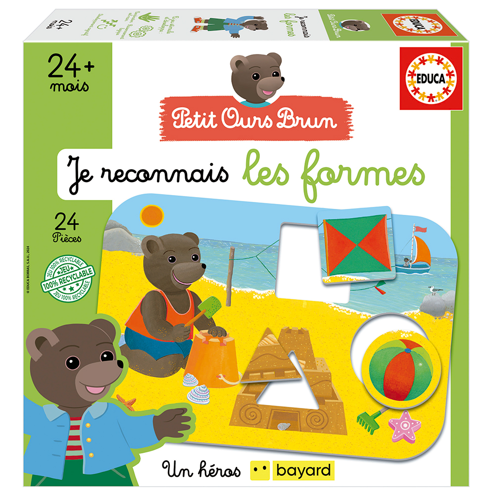 Educa - Je reconnais les formes - Petit ours brun French Version ...