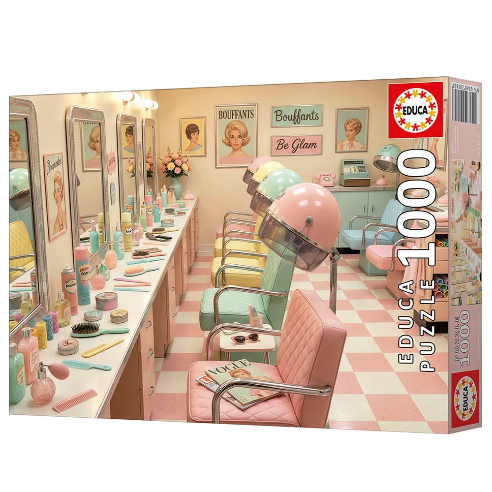 1000 pieces puzzle - Retro Glam Salon - Puzzles