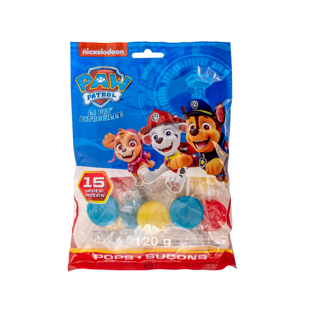 Candy - Paw Patrol - Pops (120 g) - Parties and surprise gifts