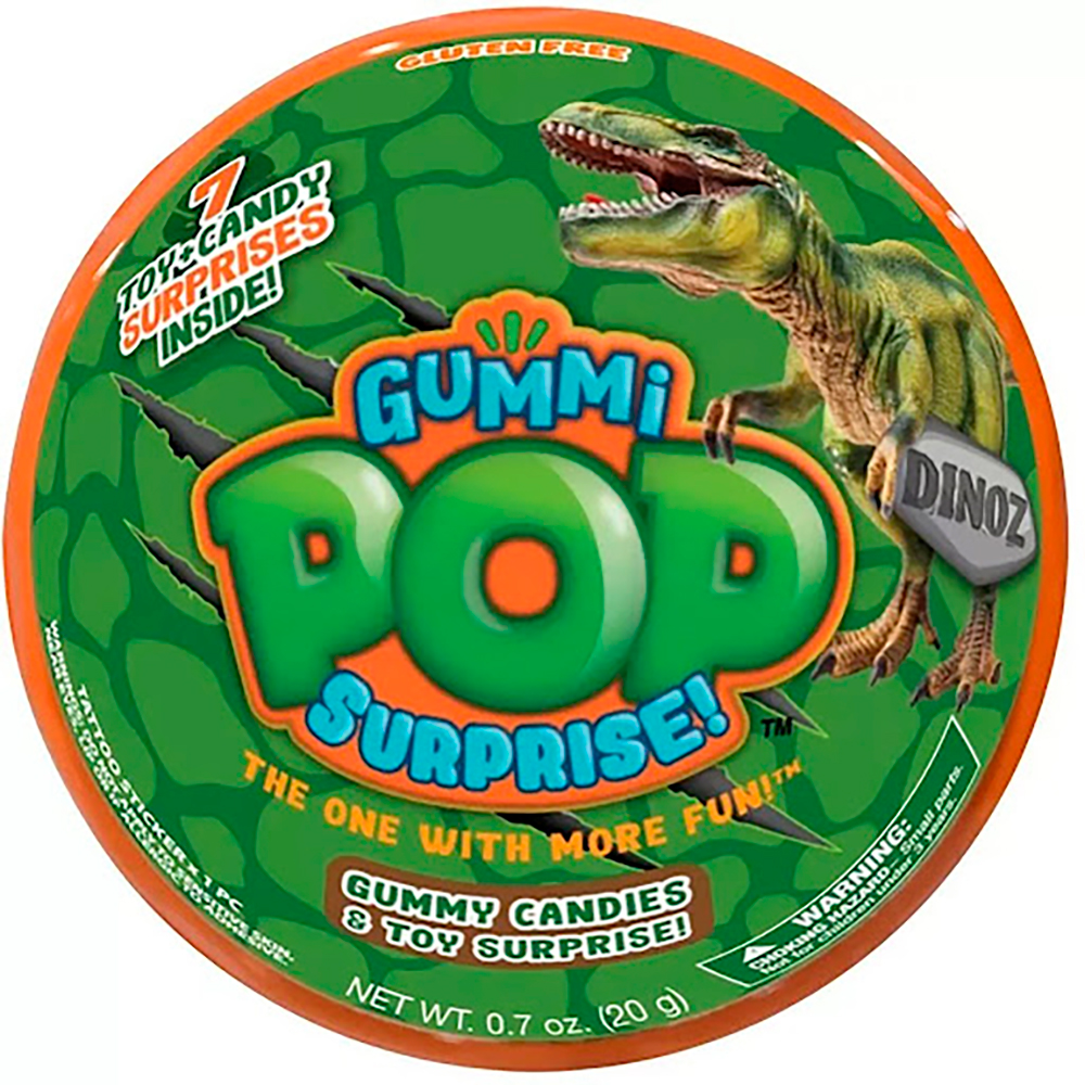 Candy - Gummi pop surprise - dino - Parties and surprise gifts