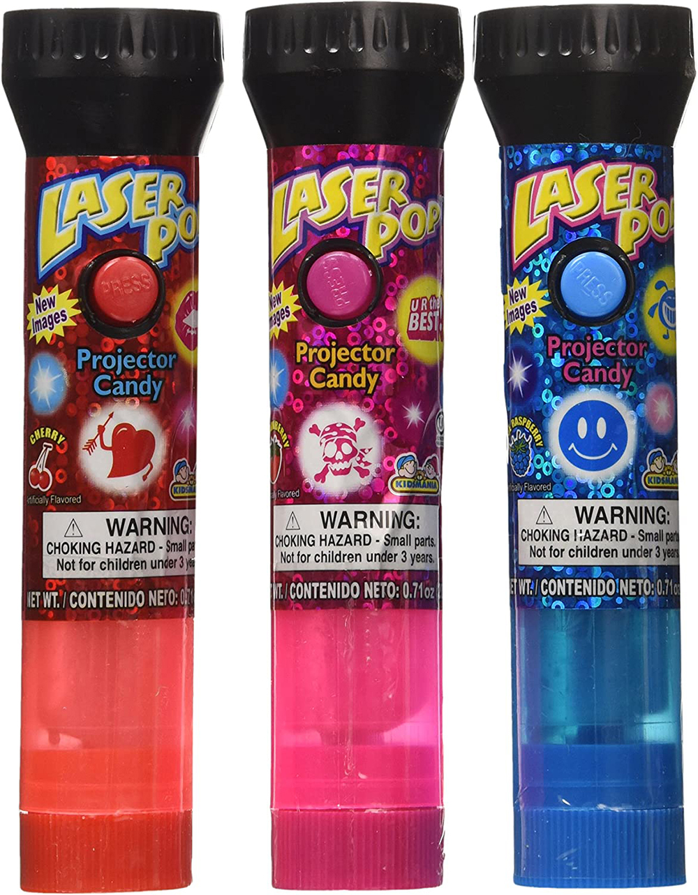 Candy - Laser Pop, assorted - Parties and surprise gifts