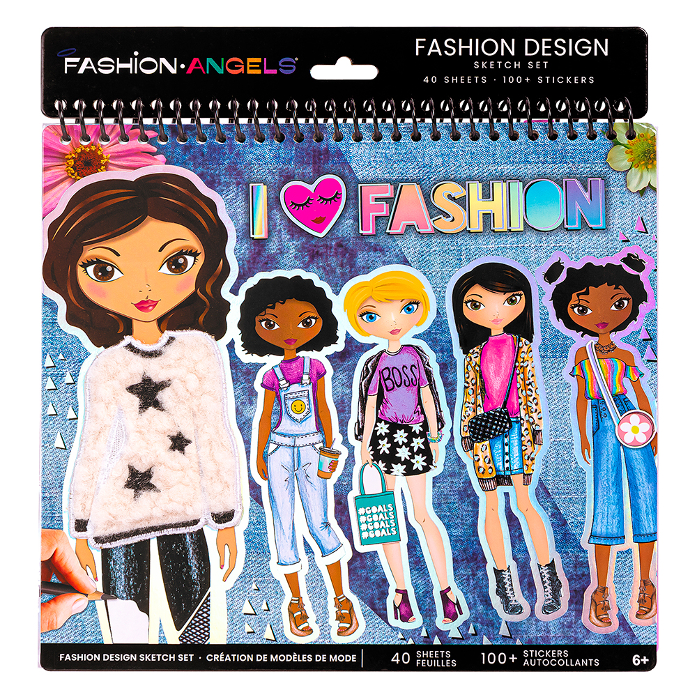 Fashion Angels - Fashion Design Sketch Set - I Love Fashion - 40 sheets ...