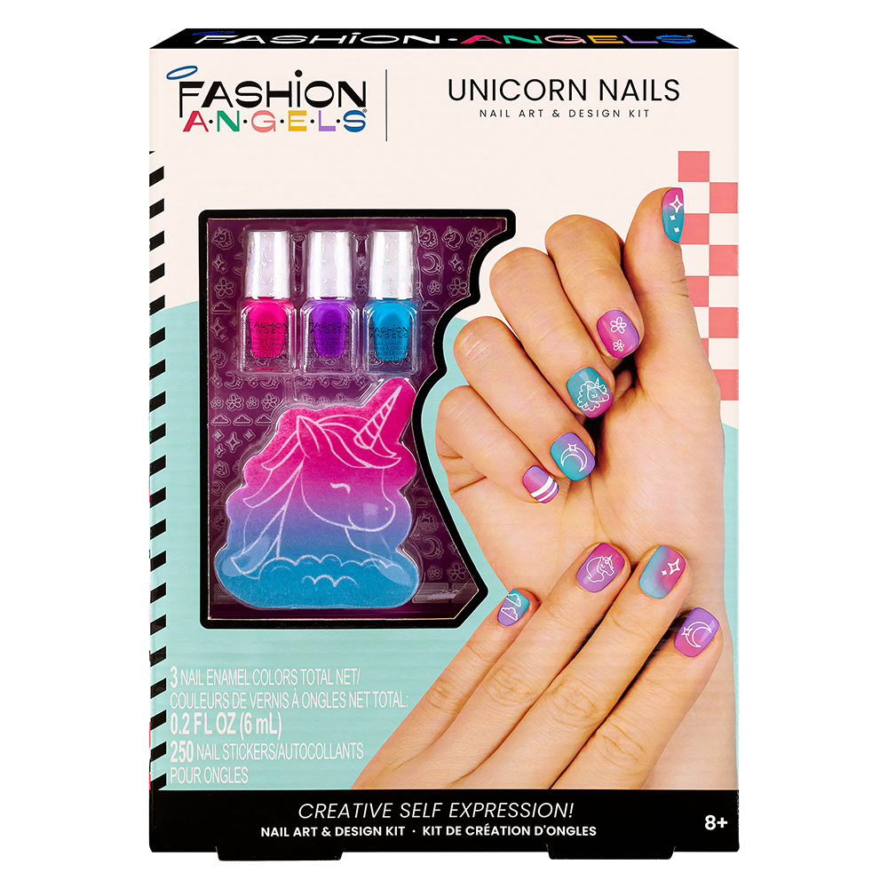 Fashion Angels - Kit de création d'ongles Licorne - Bricolage