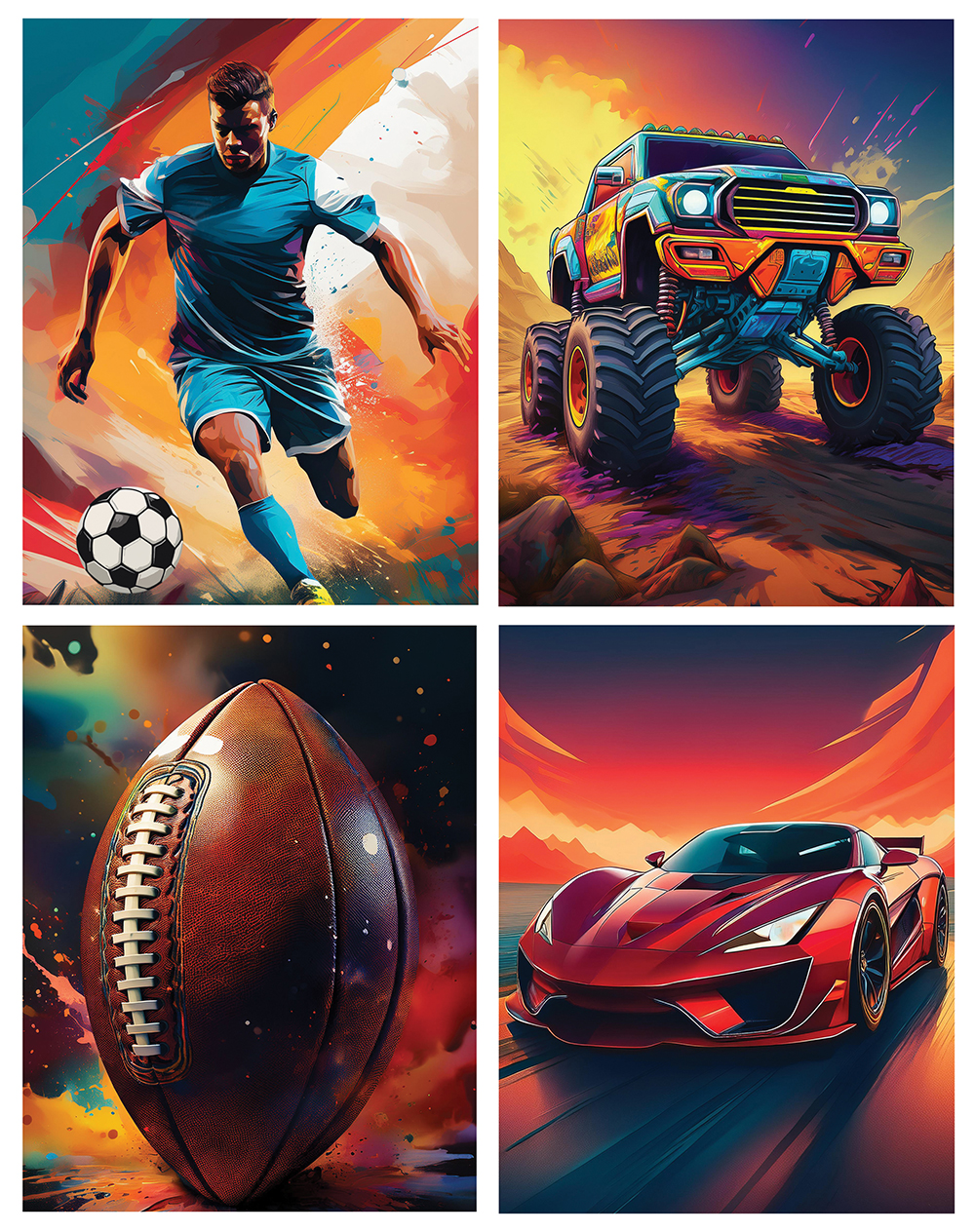 Laminated Cardboard duo-tang - Pockets and Prongs vehicules and sports ...