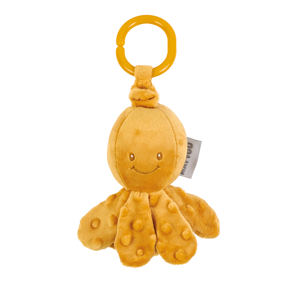 Nattou - Vibrating Cuddly Octopus - ochre - Stuffed Toys and Puppets