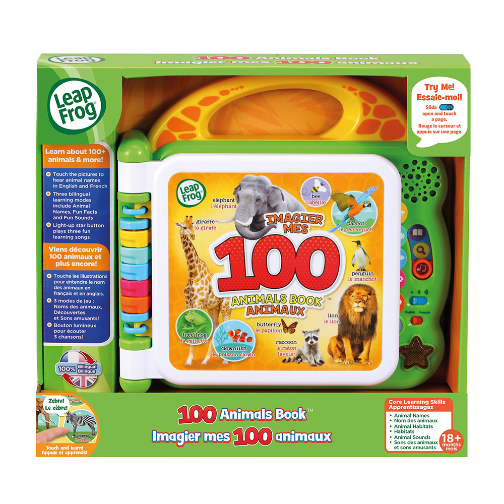 LeapFrog - Imagier mes 100 animaux version bilingue - Jouets électroniques
