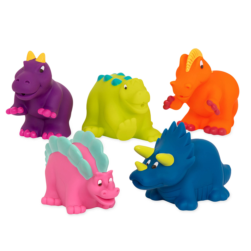 Battat - Dinosaur Bath Buddies - Bath Toys