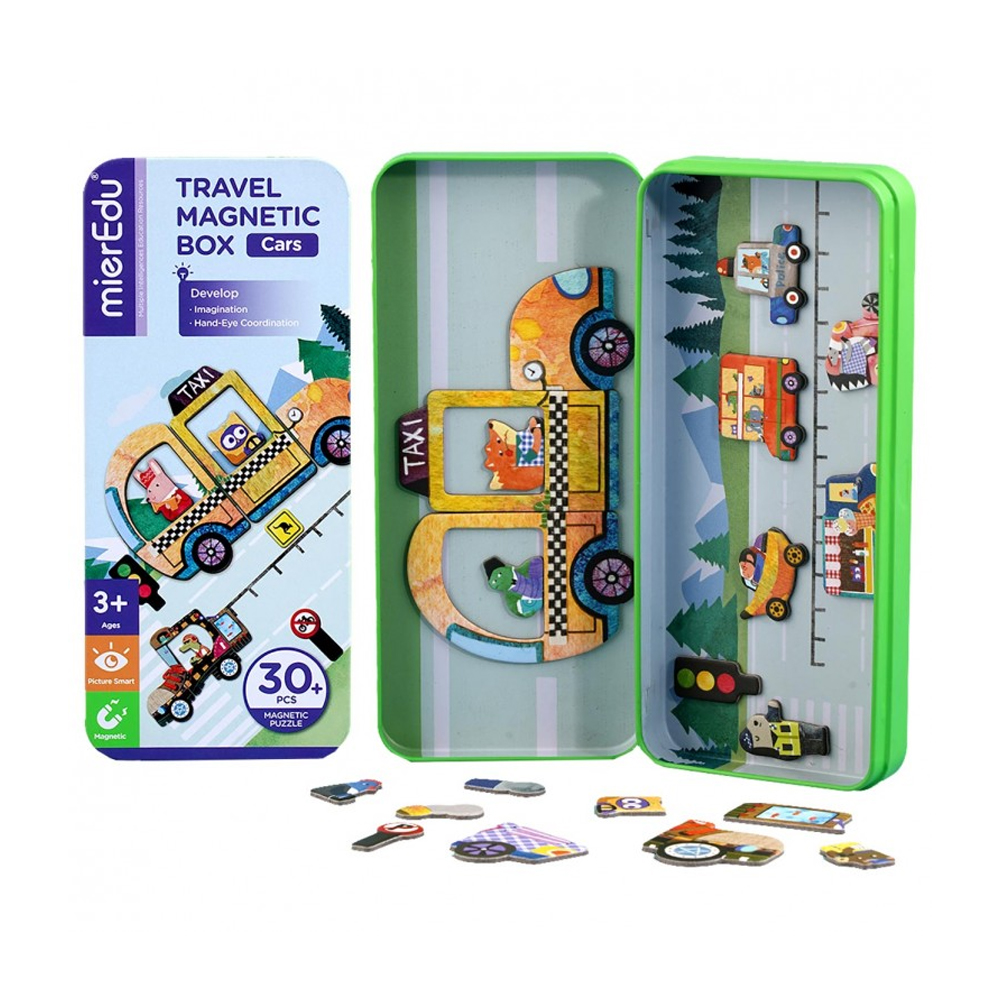 MierEdu - Magnet Puzzle Box - Cars - Puzzles