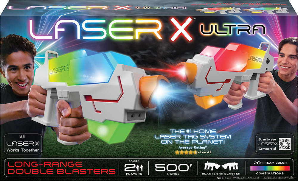 Laser X - Ultra Long-Range Double Blasters - Pistolets et fléchettes