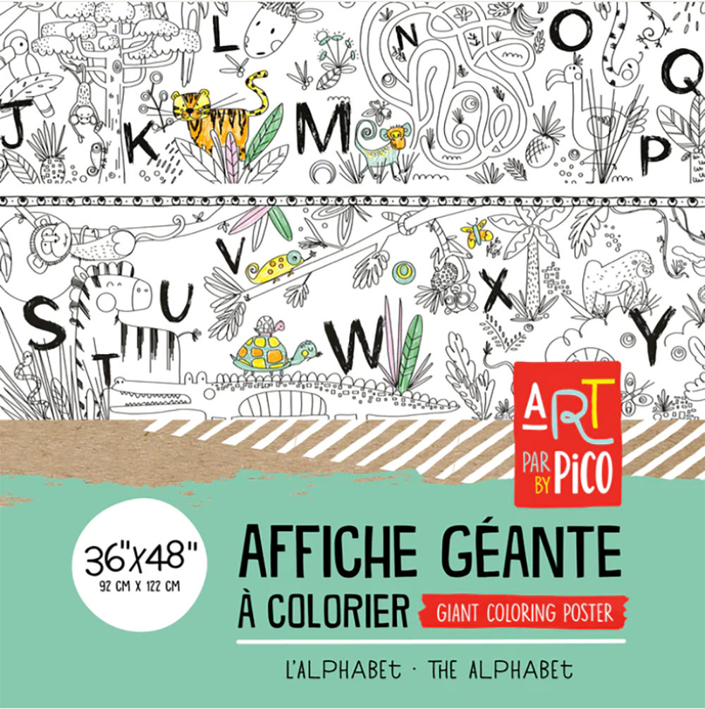 PiCO - Coloriage géant - L'alphabet - Bricolage