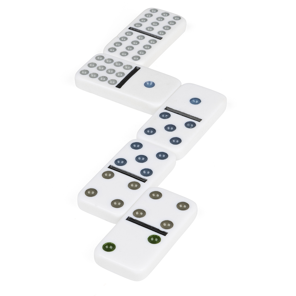 Jeu Dominos double-15 dans une boîte métal - Jeux de société