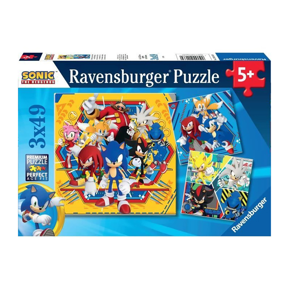 3x49 pieces puzzle - Aventures Sonic - Puzzles