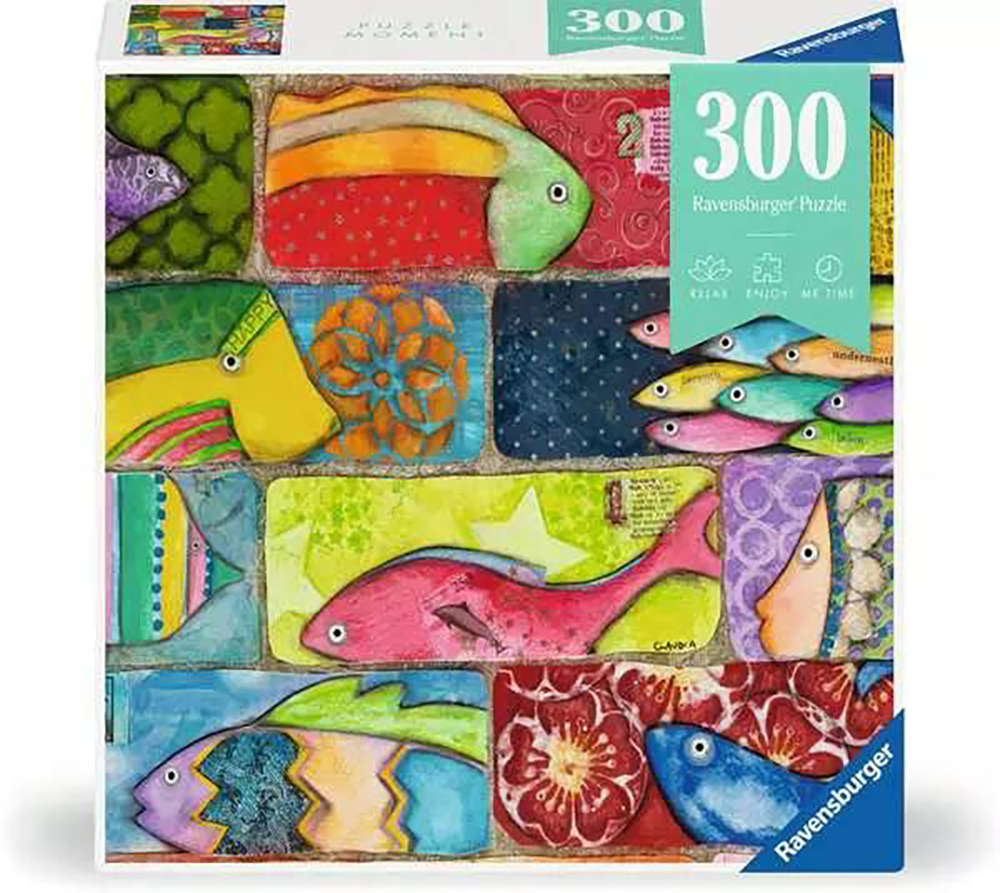 300 pieces puzzle Moment - Splashy Fish Tiles - Puzzles