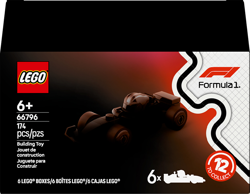 Lego Minifigures - 6 Pack Collectibles F1 Cars - LEGO
