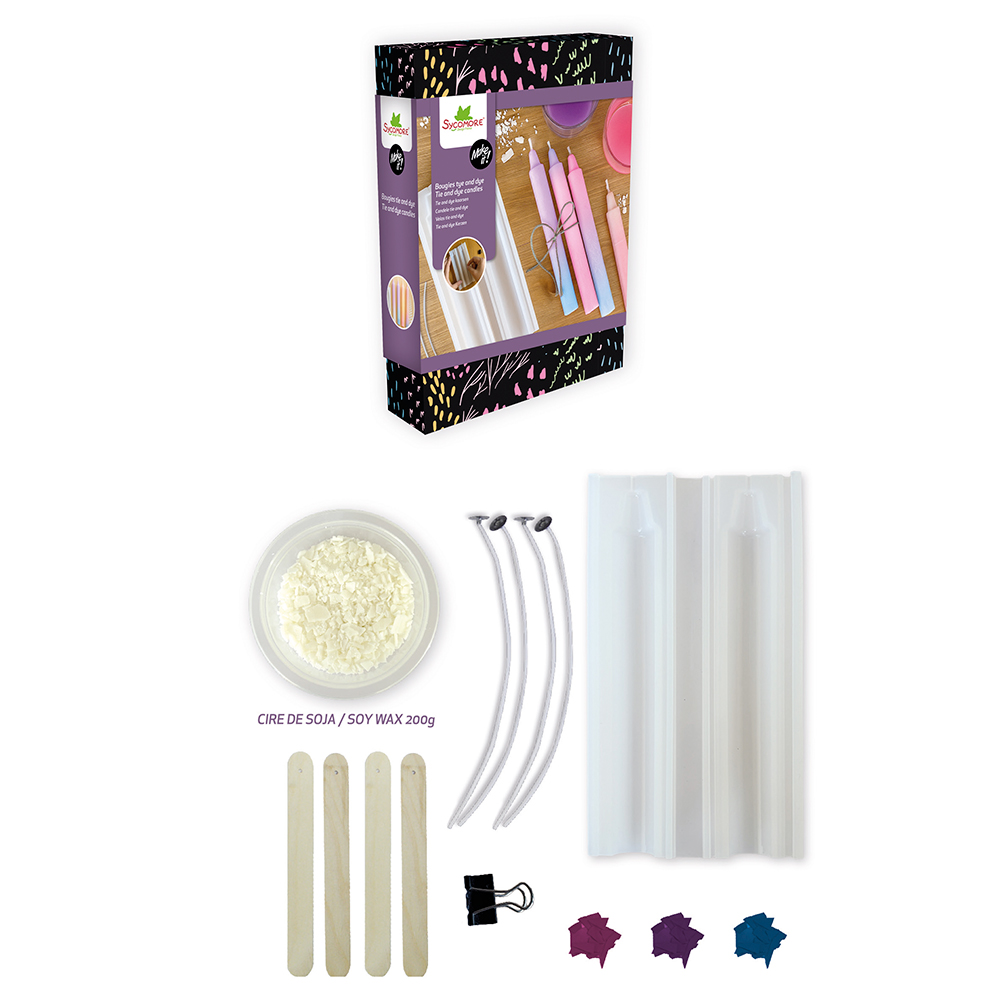 Make it - SM -Tye and dye soya wax candles - Arts and crafts