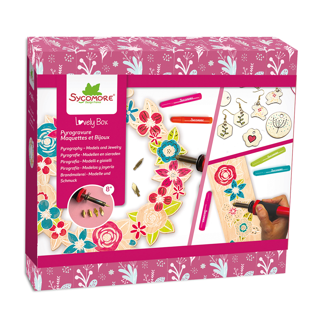 Lovely Box - Pyrogravure maquettes et bijoux - Bricolage