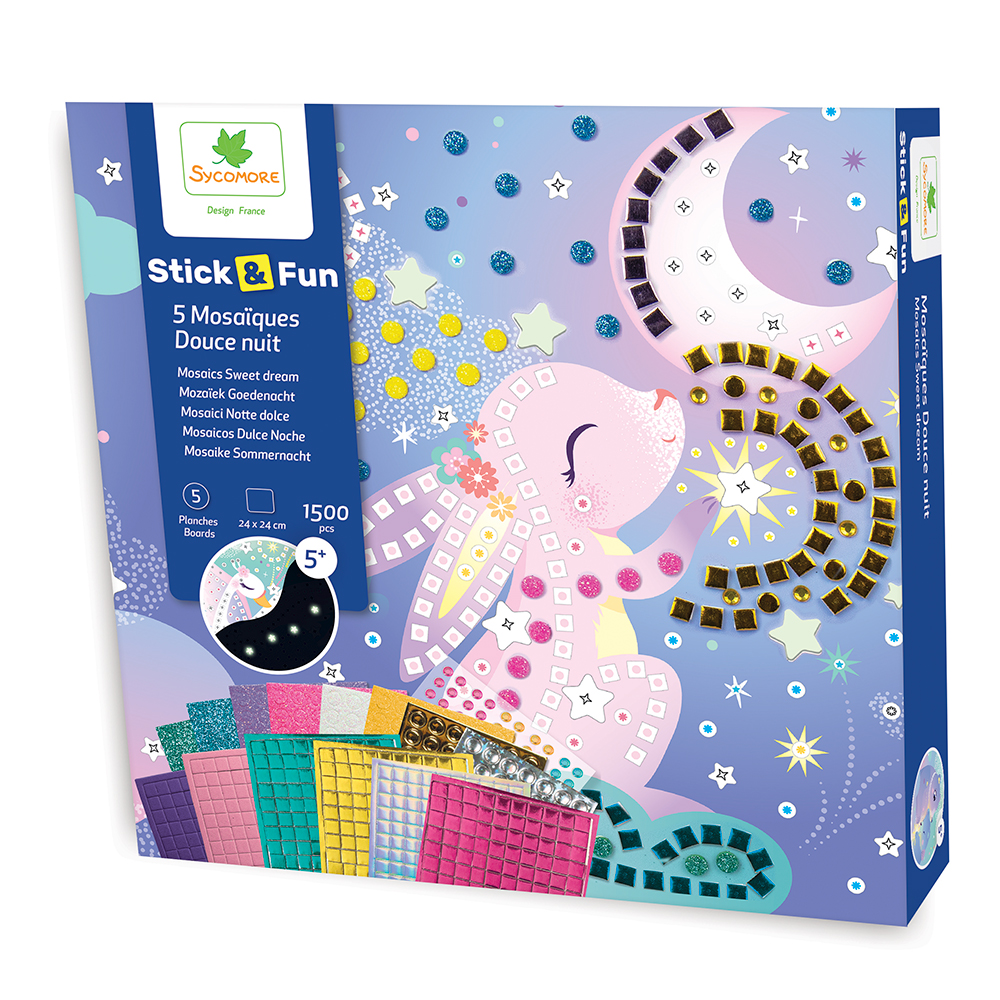 Stick'N Fun - L - 5 Mosaics - Sweet night - Arts and crafts