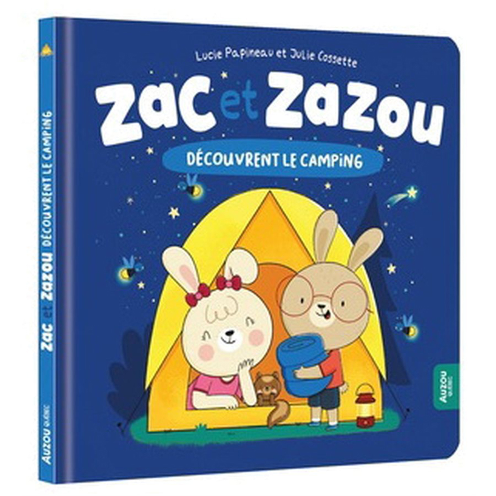 Book - Zac et Zazou découvrent le camping - French version - Books