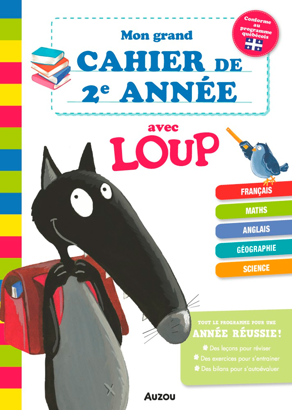 Livre - Mon grand cahier de 2e année avec Loup - Version française - Livres