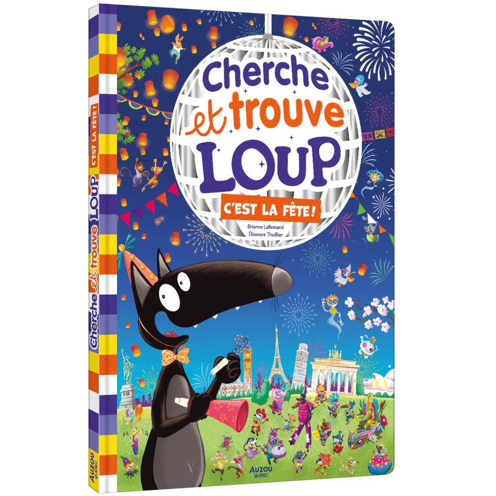 Livre - Cherche et trouve Loup: C'est la fête! - Version française - Livres