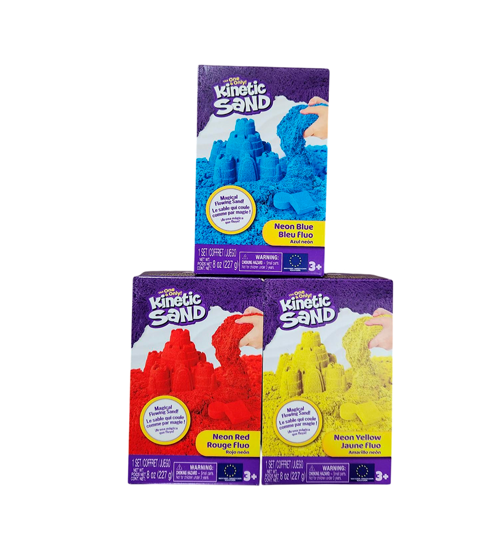 Kinetic Sand - 8 oz Coloured Sand Box assorted - Arts and crafts