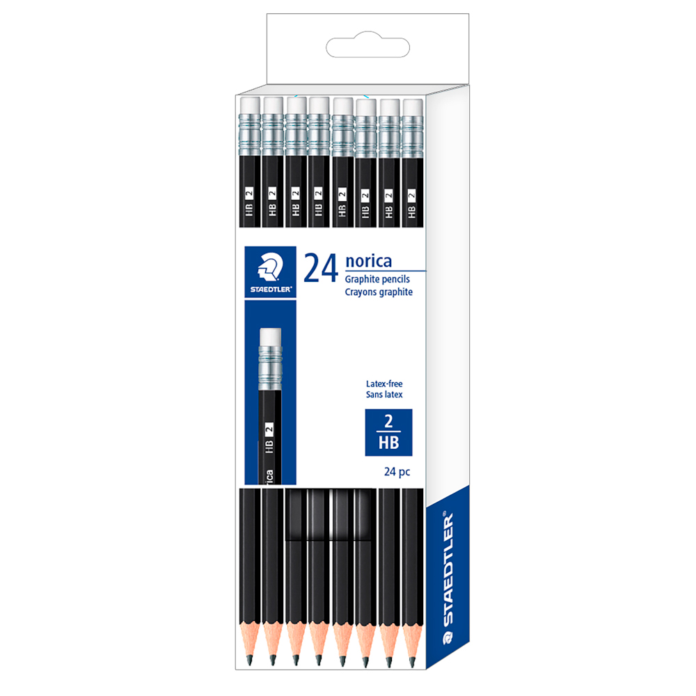 Pencil Norica Black HB 24 pack - Stationery and School supplies
