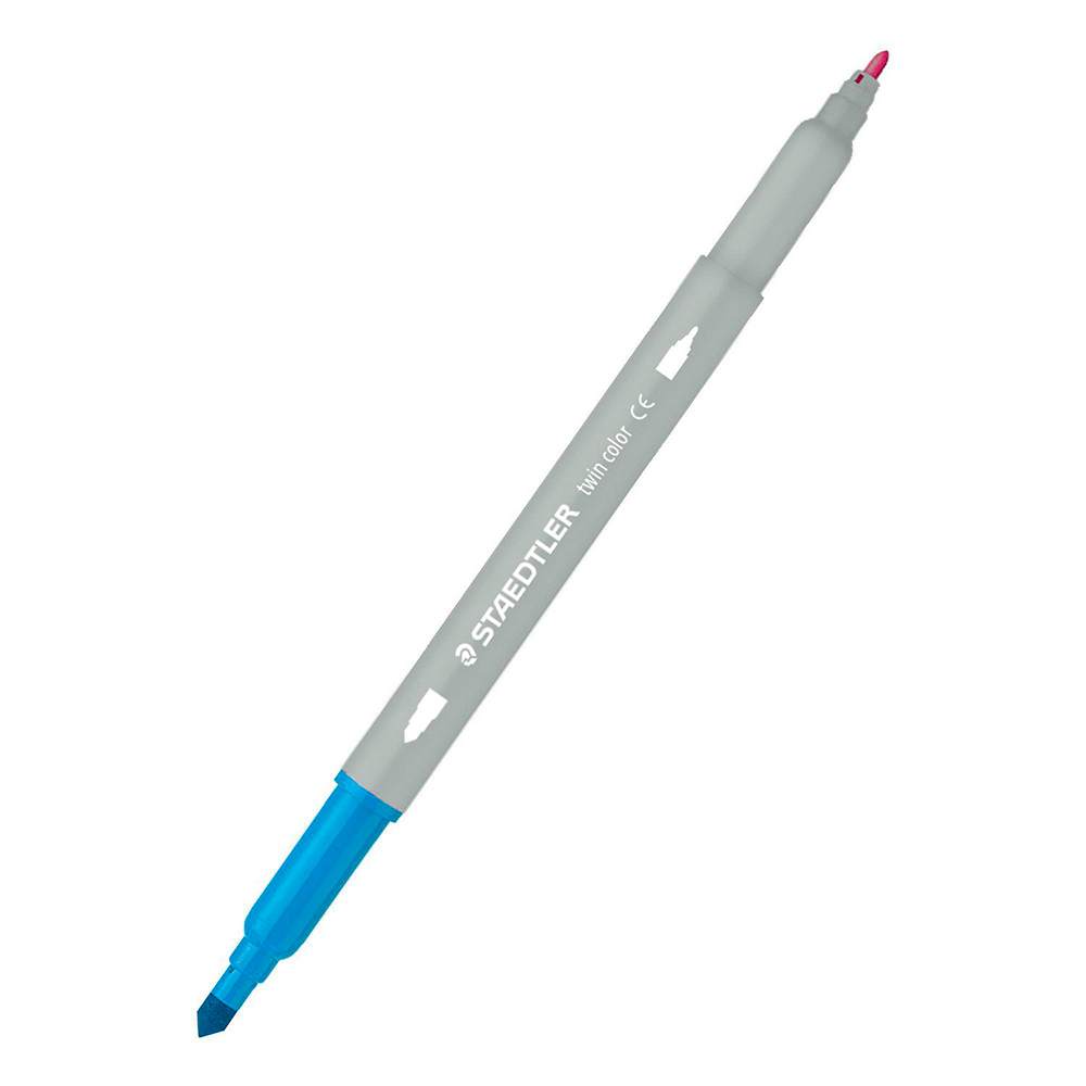 24 Duo fiber-tip markers - Stationery and School supplies