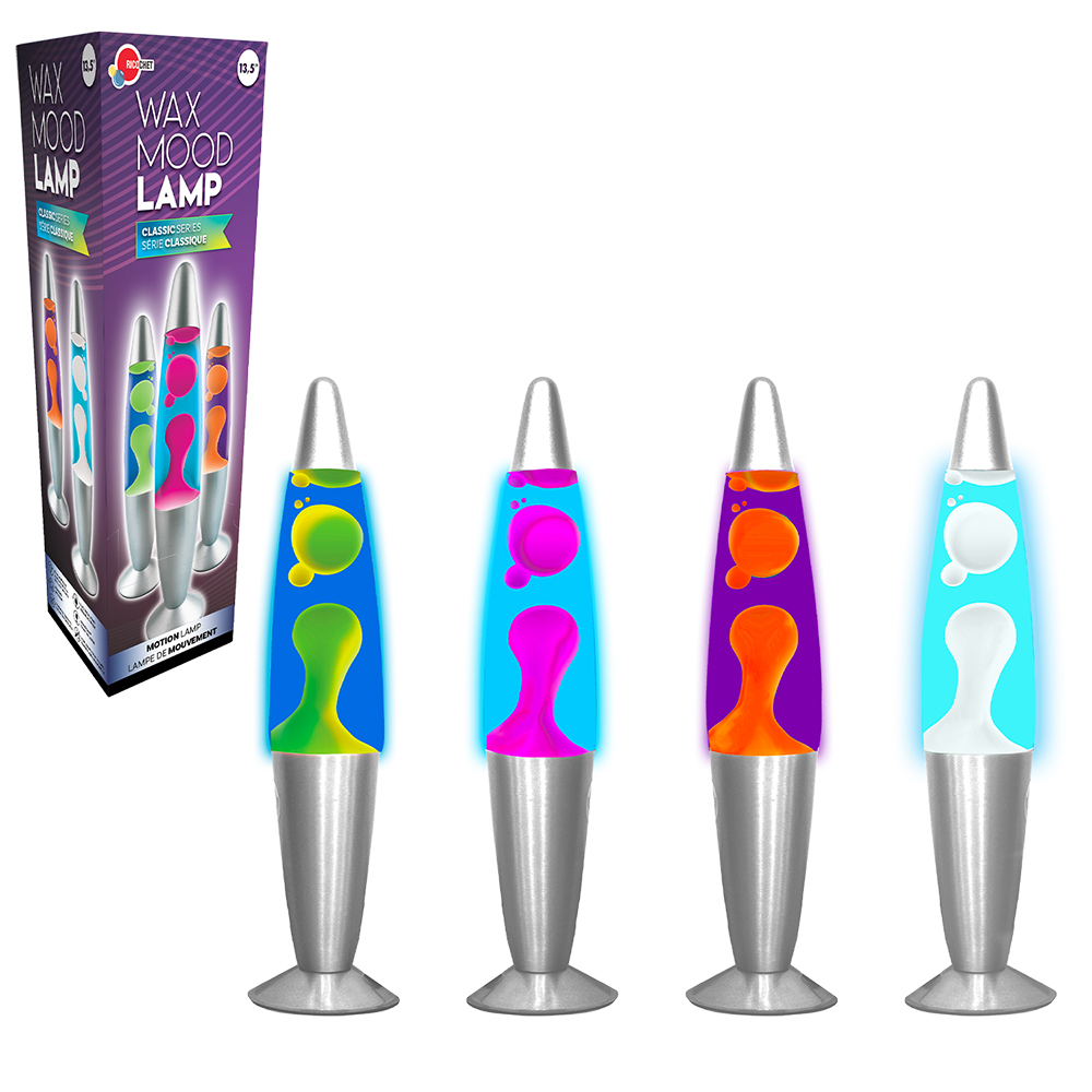 Wax mood lamp 13,5 inches, assorted (4 colors) - Decorations and furniture