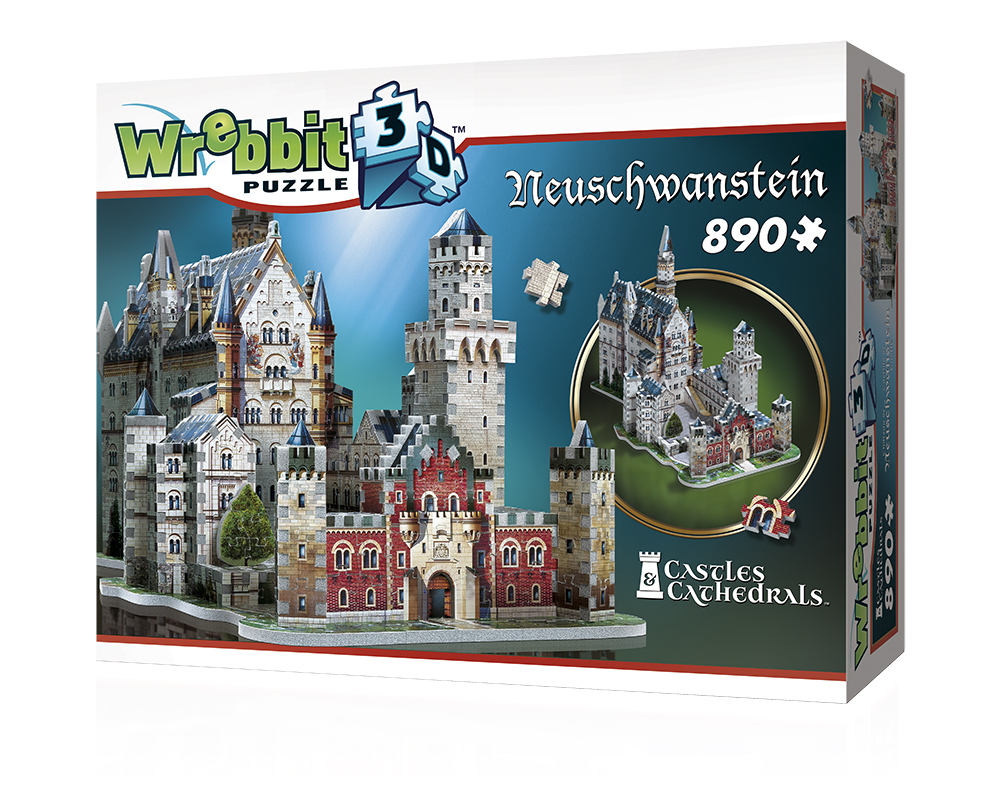 Wrebbit 3D Puzzle - Neuschwanstein 890 Pieces - Puzzles