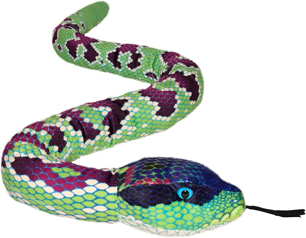 Plush Wild Republic - Snake Green Purple 54'' - Stuffed Toys and Puppets